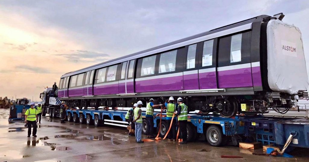Armada MRT Singapura North East Line Tiba dari Spanyol