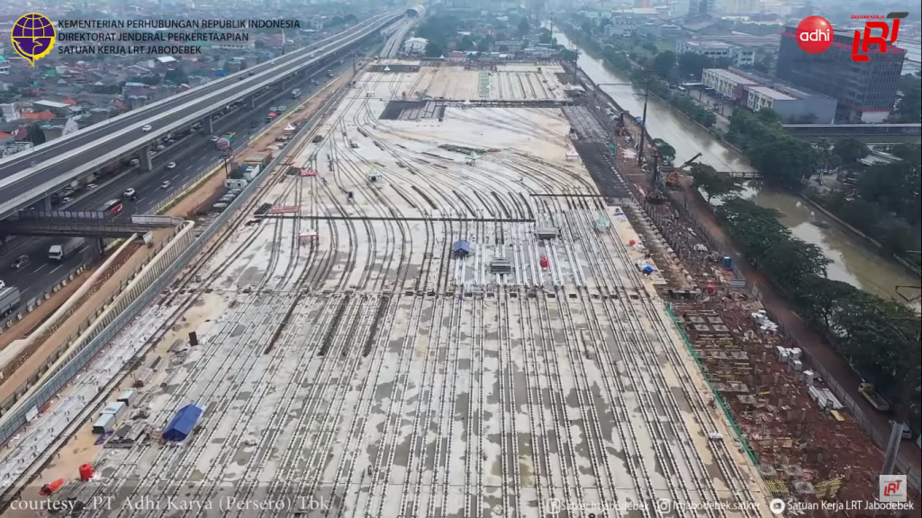 Beginilah Progres Pembangunan Depo LRT Jabodebek Jatimulya