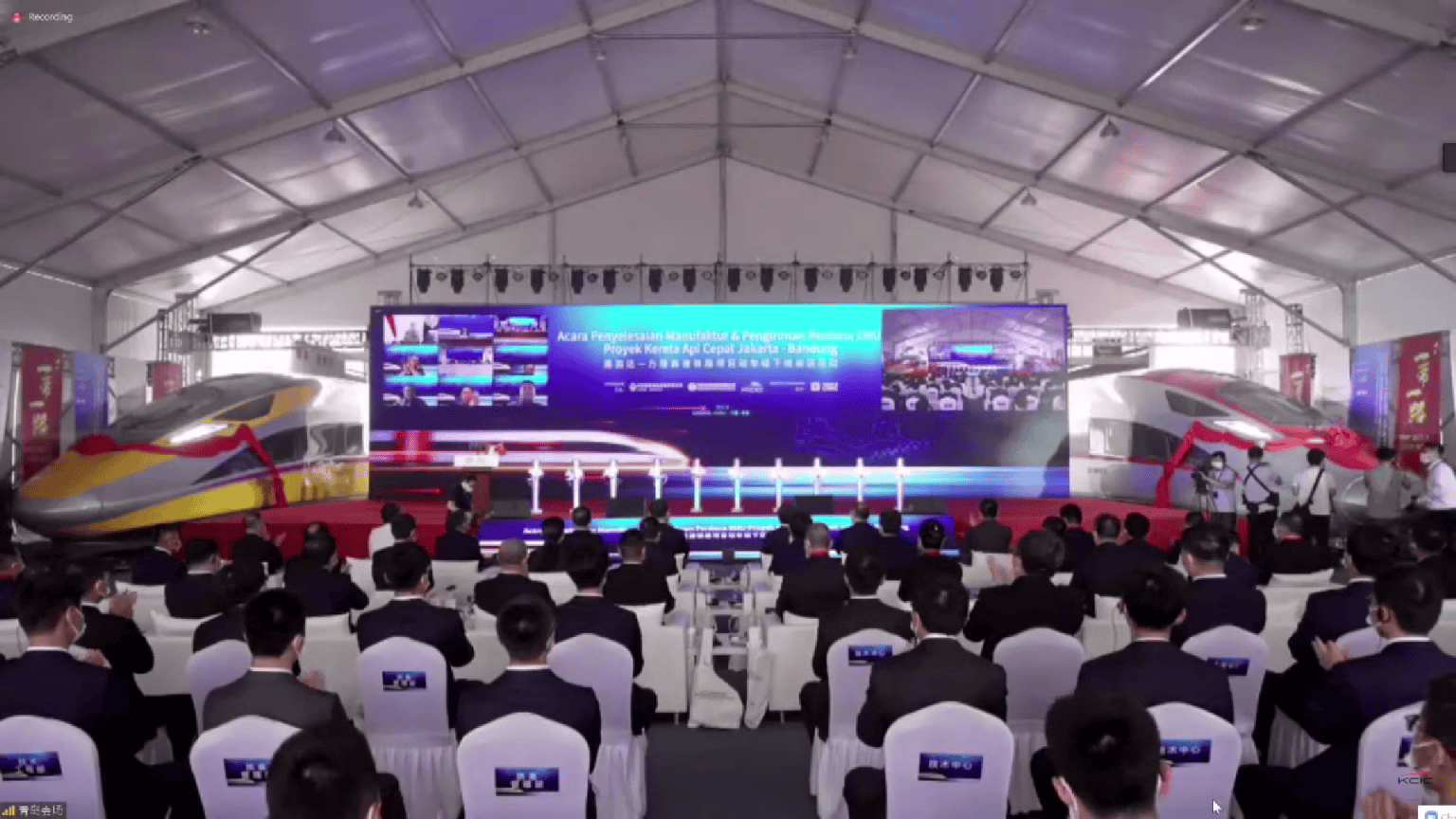 Seperti Inilah Upacara Pengiriman Perdana Sarana Kereta Cepat Milik KCIC