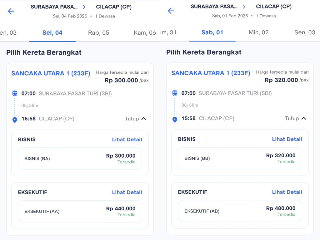 Kembali Hadir di GAPEKA 2025, Pemesanan Tiket KA Sancaka Utara Sudah ...