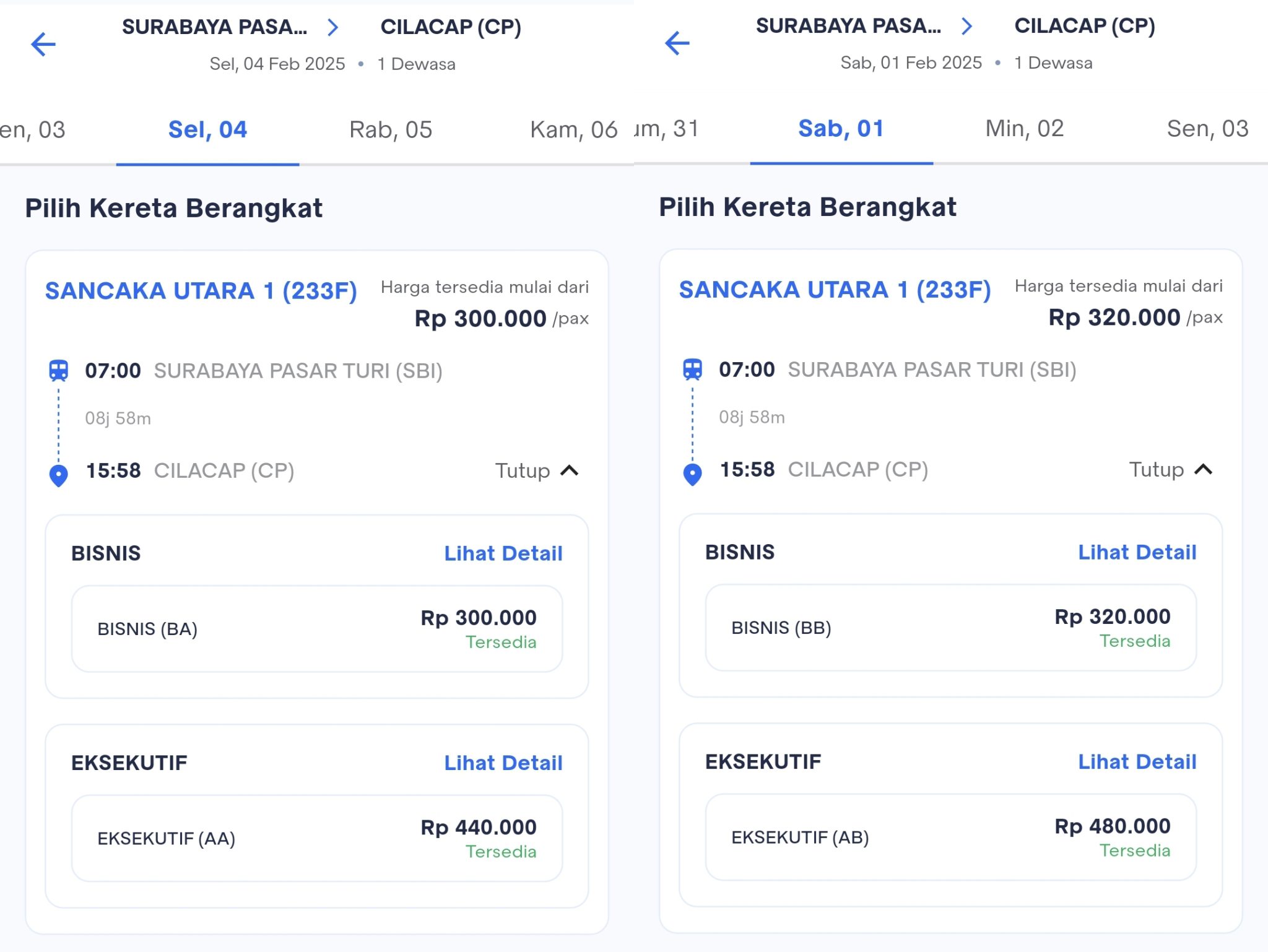 Kembali Hadir di GAPEKA 2025, Pemesanan Tiket KA Sancaka Utara Sudah ...